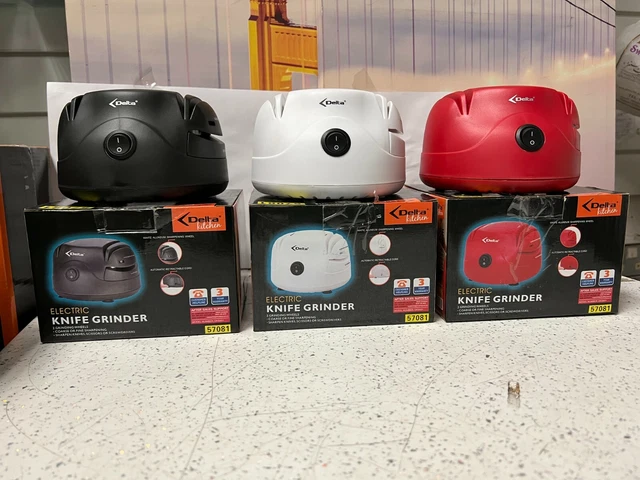 DELTA KITCHEN, 20W Electric Knife Grinder with 2 grinding wheels ...