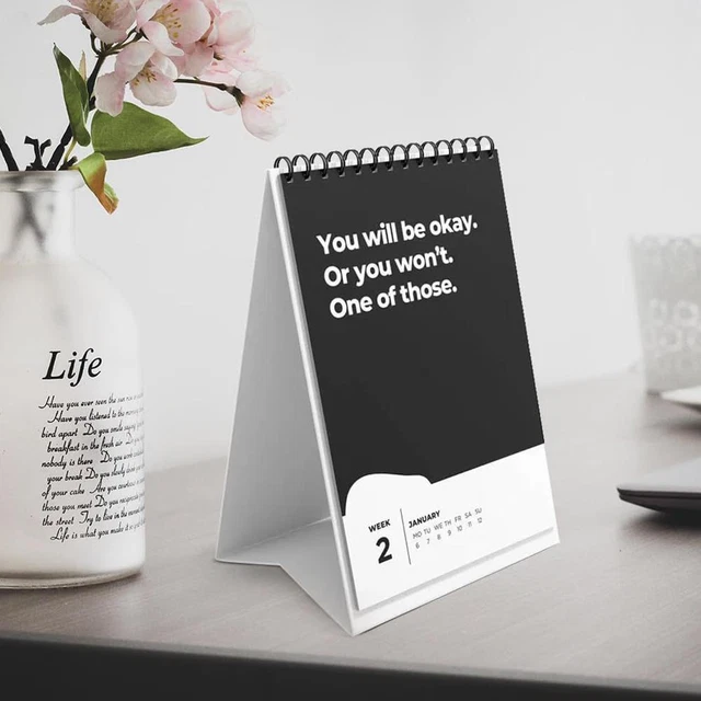 EXTREME DEMOTIVATIONAL DESK Calendar 2025 with 52 Demotivating Quotes ...