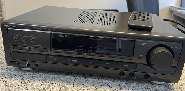 TECHNICS SA-EX 100 AV Control Stereo Receiver mit Fernbedienung EUR 69 ...
