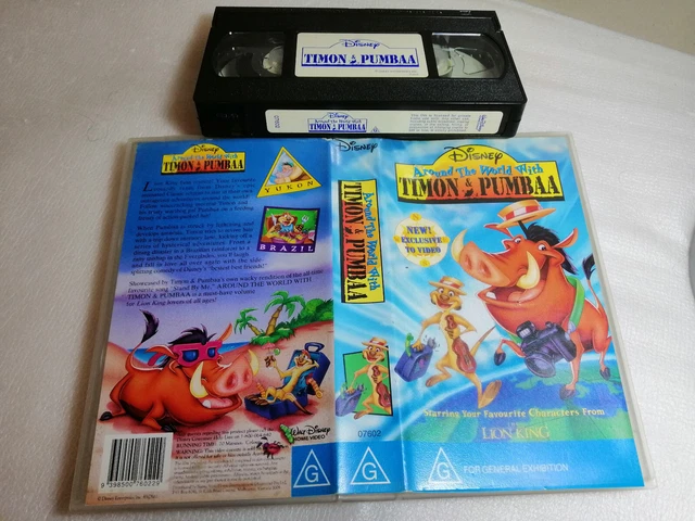 AROUND THE WORLD WITH TIMON & PUMBAA - RARE DISNEY Home Video Issue ...