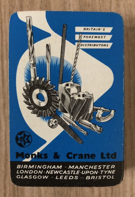 RARE VINTAGE PACK of Waddingtons playing cards advertising Monks ...