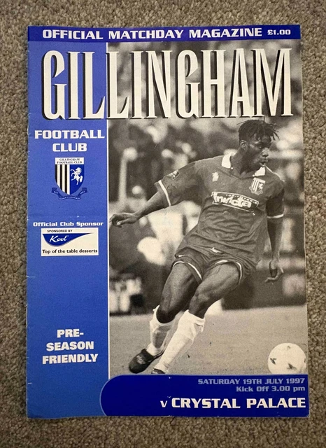 GILLINGHAM FC FOOTBALL programmes, 1997/1998, SELECT FROM LIST £2.24 ...