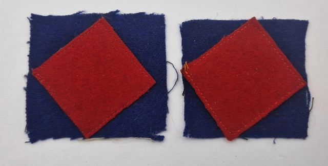 ORIGINAL WW2 BRITISH Army 61st Infantry Division Formation Sign Cloth ...