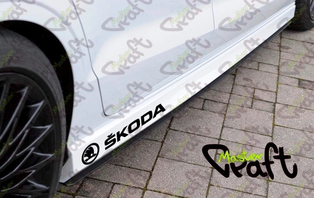 SKODA LOGO SIDE Skirt Gloss Vinyl Car Decals Stickers Set Of 2 Default ...