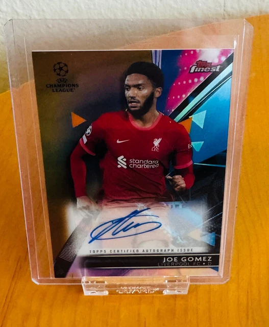 2021-22 TOPPS FINEST Champions League Joe Gomez Auto /50 FC Liverpool ...