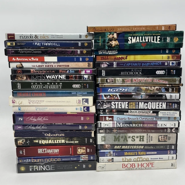 BIG DVD LOT With Many Movies And TV Seasons Action, Drama, Comedy ...
