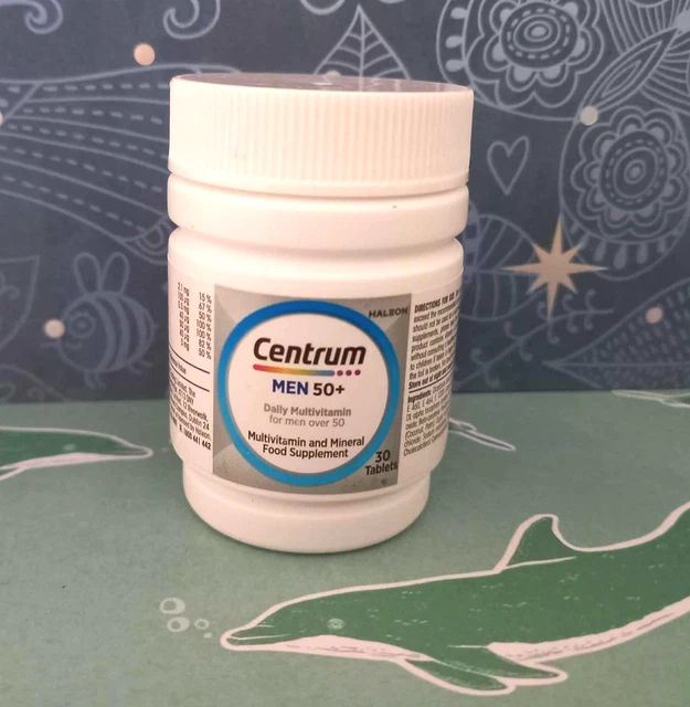 CENTRUM MEN 50+ Daily Multivitamin And Mineral For Men Over 50 30 ...