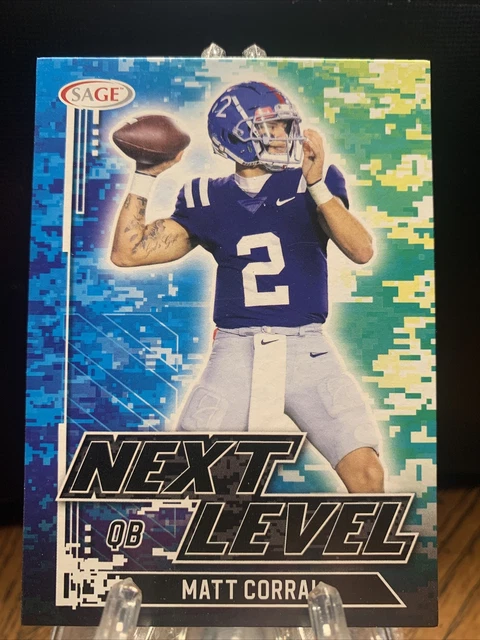 MATT CORRAL ROOKIE 2022 Sage Next Level RC #78 Mississippi Carolina ...