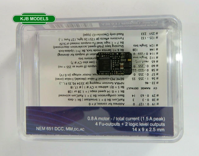 BNIB BACHMANN 36-568A 6 Pin DCC Loco-Decoder with Back EMF Featuring Railcom £34.16 - PicClick UK