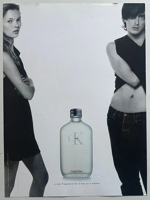 KATE MOSS - CK ONE 1996 Full page UK magazine ad £3.95 - PicClick UK