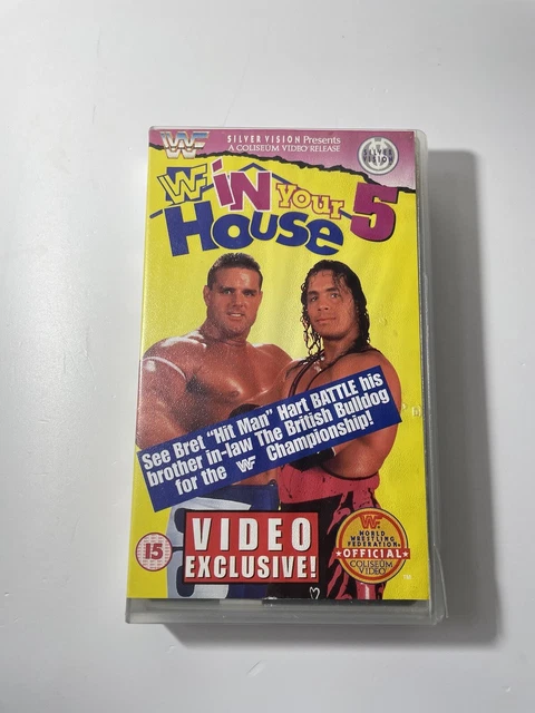 SELECTION OF VINTAGE Wrestling WWF WWE VHS Video Tapes In Your House ...