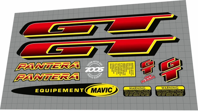 1997 GT PANTERA RED Decal Set EUR 34,90 - PicClick DE