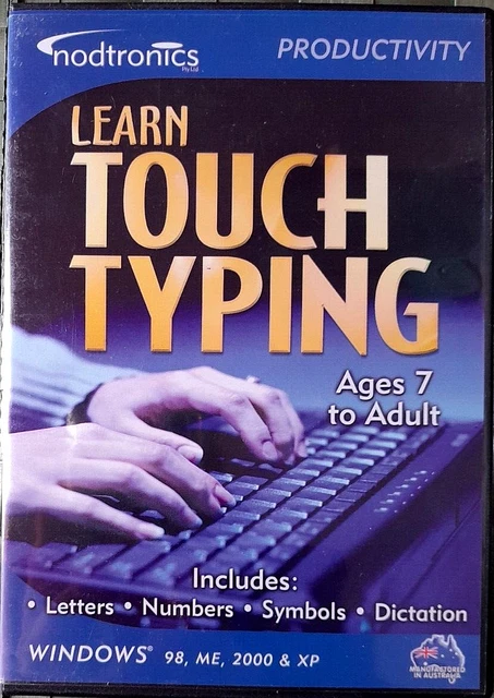 PC CD-ROM: LEARNING Touch Typing / Ages 7 To Adult, 2001 - Very Good ...