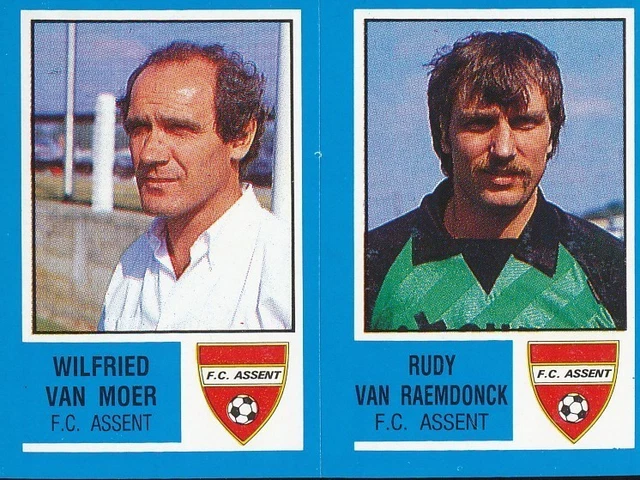 357 WILFRIED VAN Moer Rudy Van Raendonck Fc.assent Sticker Football 87 ...