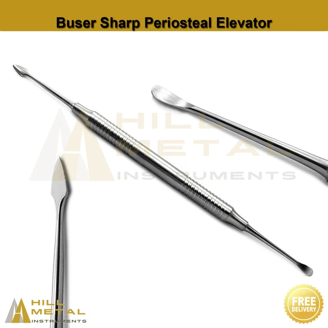DENTAL BUSER PERIOSTEAL Elevator Implant Mucoperiosteum Surgery Sinus ...