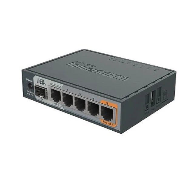 MIKROTIK ROUTERBOARD HEX S RB760iGS RouterOS Level 4 Ethernet Router ...