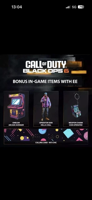 CALL OF DUTY Black Ops 6 Hella Chill Bundle Operator Skin Charm Emblem ...