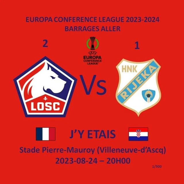 MAGNET # LILLE LOSC Vs HNK RIJEKA BARRAGES EUROPA CONFERENCE LEAGUE ...
