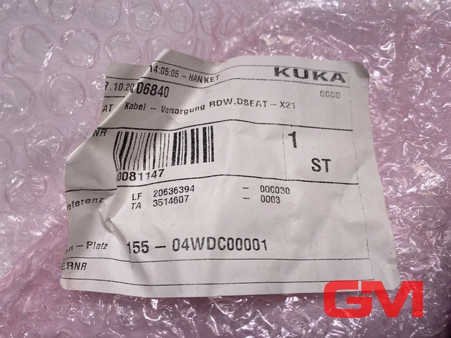 KUKA CABLE - Supply Rdw , Dseat-x21 Rdc 106840 Wire $1,518.52 - PicClick AU