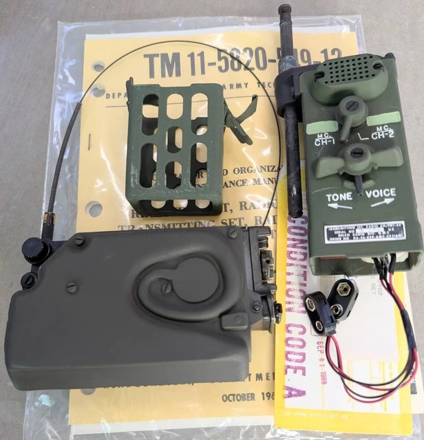 SUPER RARE VIETNAM War US Army Radio XE-9 ( PRR-9 ) / PRT-4A Military ...