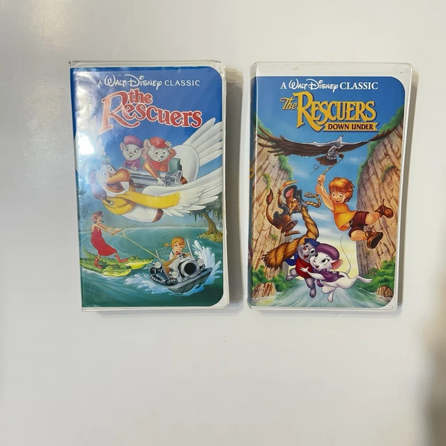 WALT DISNEY CLASSICS VHS BLACK DIAMOND The Rescuers And The Rescuers ...