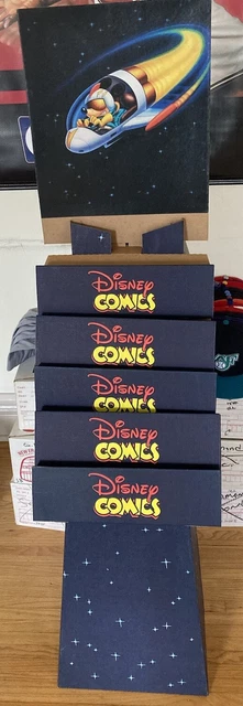 VTG DISNEY COMICS Cardboard Toy/Comic Book Store Display Standee space ...