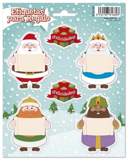MERCHANDISING GRUPO ERIK: Reyes Y Santa Stickers (Etichette Natalizie ... MERCHANDISING GRUPO ERIK: Reyes Y Santa Stickers (Etichette Natalizie ...