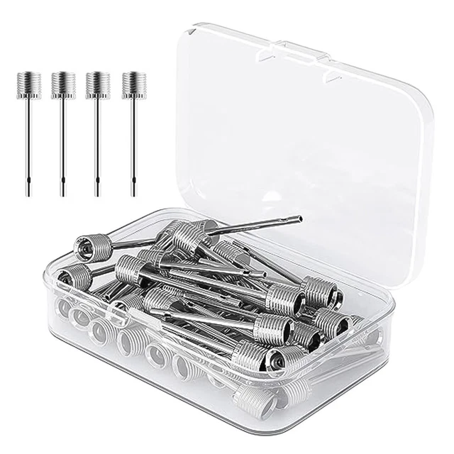 STEEL NEEDLE PUMP Adapter Valve for Football Basketball Volleyball ...