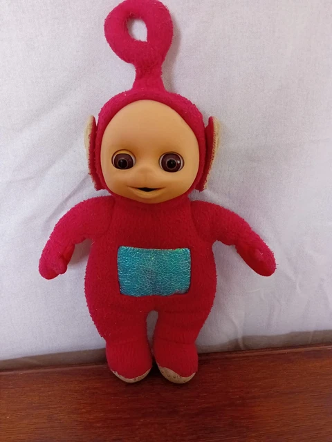 VINTAGE 1996 TELETUBBIES Po Red Plush Soft Toy Golden Bear Ragdoll ...