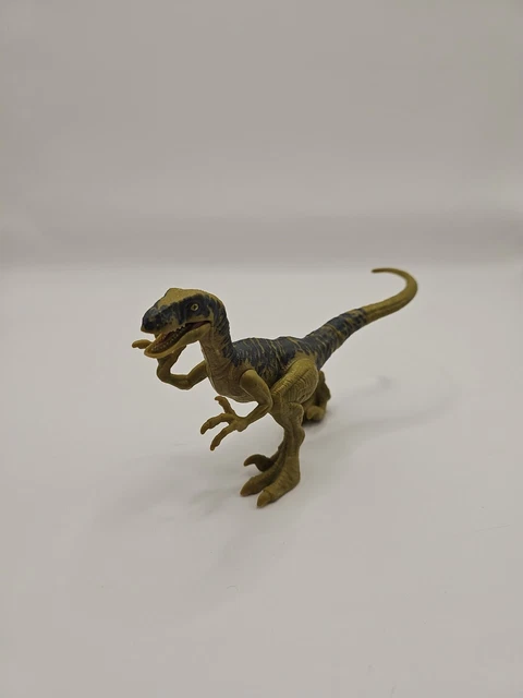 JURASSIC WORLD VELOCIRAPTOR Delta Dino Rivals Rare Raptor Green Brown £ ...