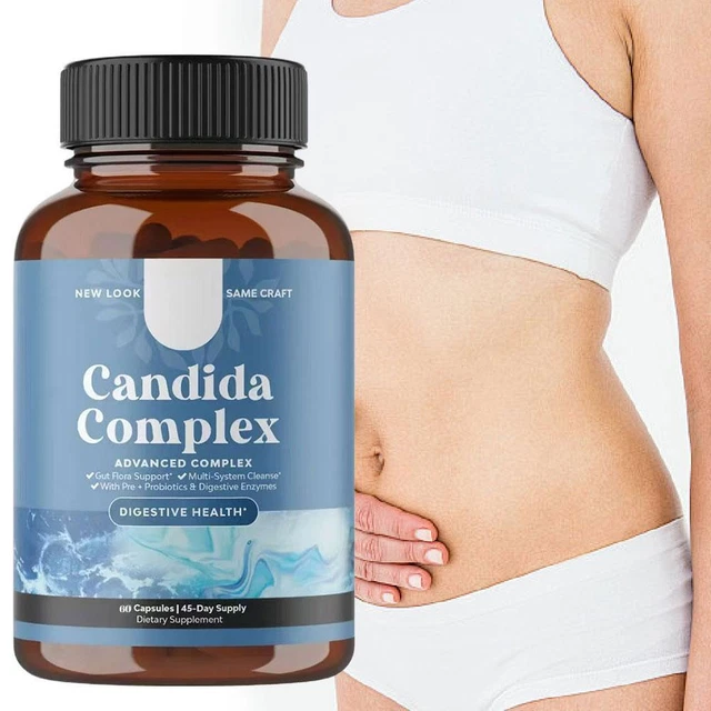 CANDIDA CAPSULE ADVANCED Complex Supporting Digestive Health Microbial ...