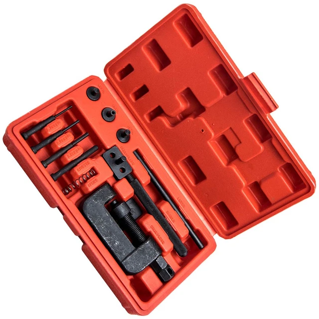 UNIVERSAL MOTORCYCLE CAM Drive Chain Breaker Rivet Cutter Tool Kit 2 ...
