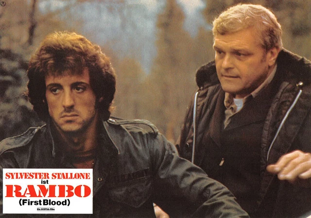 RAMBO ORIGINAL AUSHANGFOTO Sylvester Stallone / Richard Crenna / Brian ...