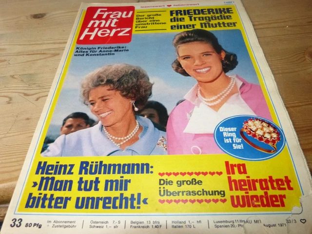FRAU MIT HERZ Nr.33-1971 Romy Schneider/Maria Schell/Heidi Brühl ...