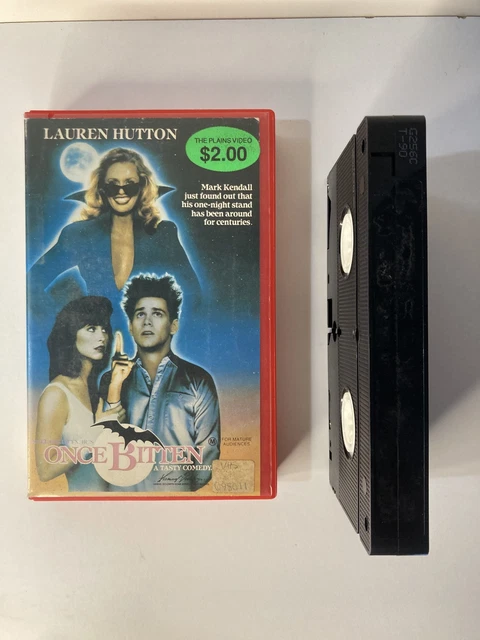 ONCE BITTEN (1985) Vestron Video Tape VHS Jim Carrey Lauren Hutton Rare ...