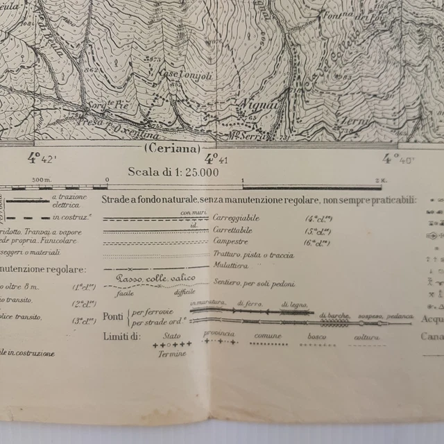 MAP, MILITARY MAP Triora - Empire - Liguria F102 £21.09 - PicClick UK