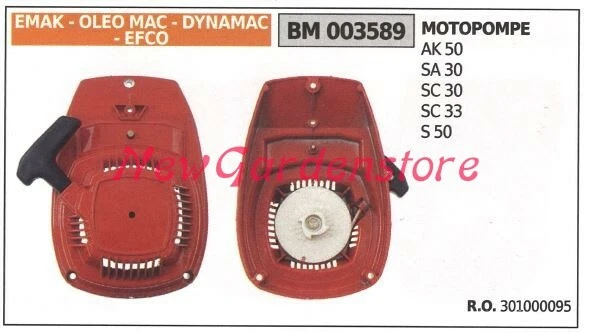 MESSA IN MOTO EMAK motore motopompa AK50 SA30 SC30 33 S50 003589 EUR ...