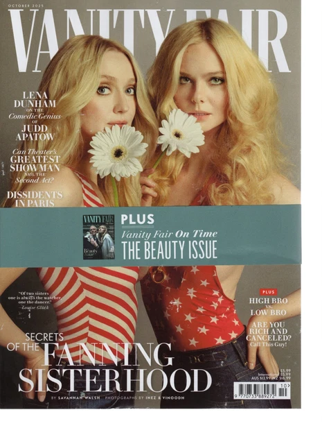 VANITY FAIR October 2025 DAKOTA and ELLE FANNING £6.52 - PicClick UK