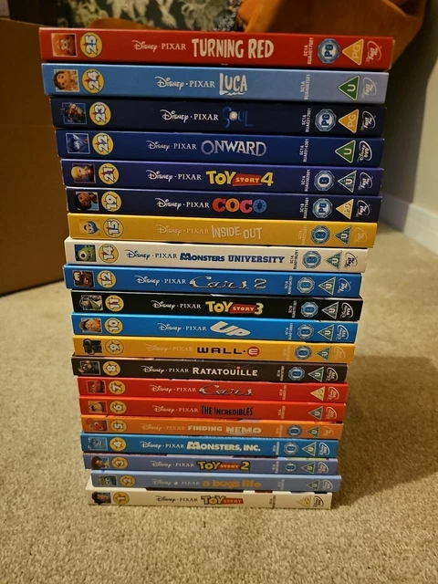 20 DVD COLLECTION Of Pixar Collector Sleeve Dvds £21.50 - PicClick UK