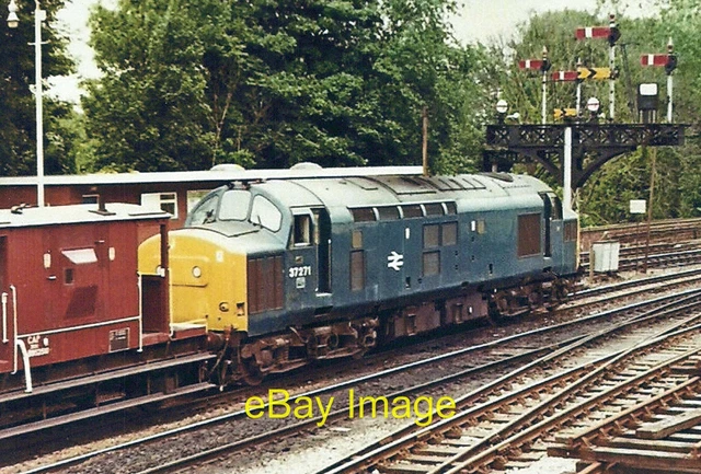 PHOTO RAILWAY 6X4 Class 37 37271 Freight Train at Radyr 26/6/81 £1.80 ...