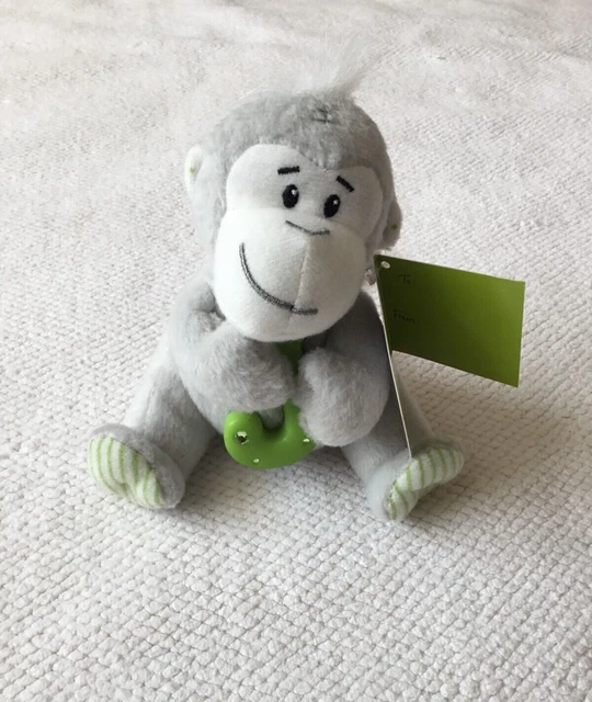 ELLIOT AND BUTTONS Friend's~Monkey with Resin Letter 'J'~Pre-owned ...