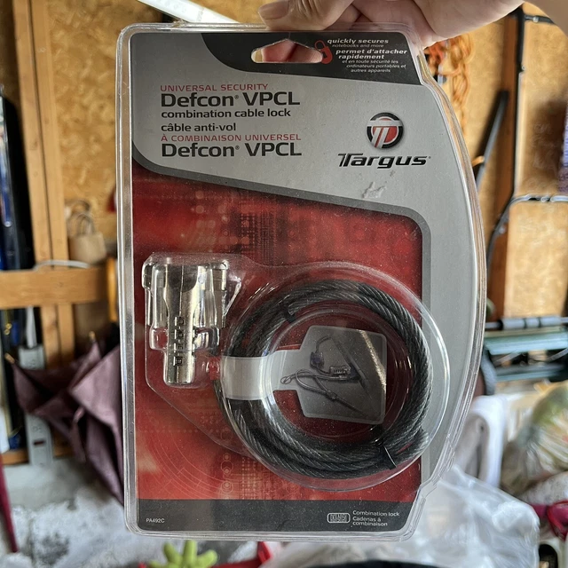TARGUS DEFCON VPCL computer/laptop video port combination cable lock ...