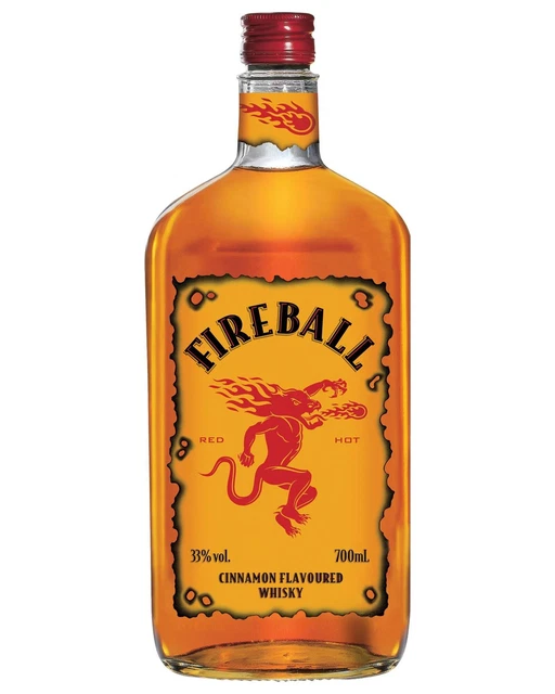 FIREBALL CINNAMON FLAVOURED Whisky 700mL Bottle $59.63 - PicClick AU
