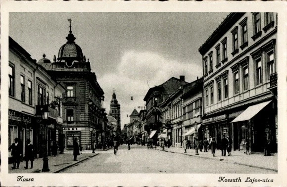 AK KOŠICE KASSA Kaschau Slowakei, Kossuth Lajos utca, Straßenpartie - 4801435 EUR 11,40 ...