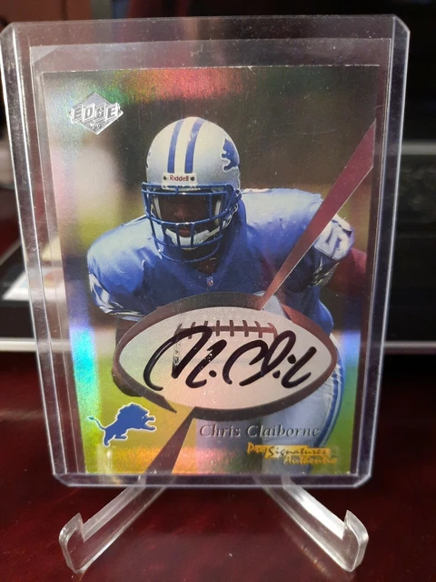 1999 COLLECTORS EDGE Pro Signatures Chris Claiborne Detroit Lions #580/1120 EUR 5,53 - PicClick FR