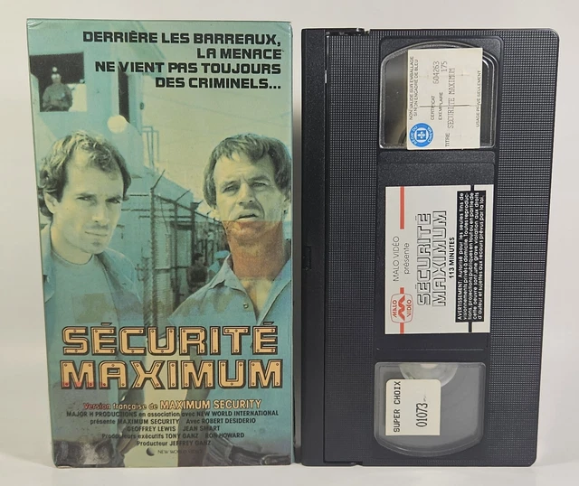 MAXIMUM SECURITY (FRENCH VHS, 1987) RARE Malofilm Action, Robert ...