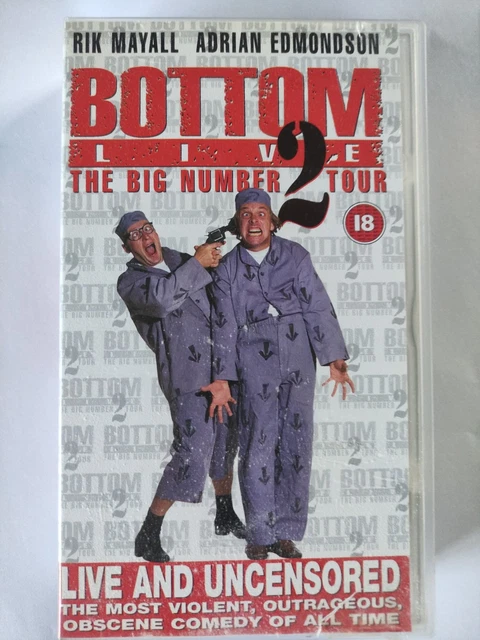 BOTTOM, THE BIG Number 2 Tour Live, VHS Video Rik Mayall, Adrian ...