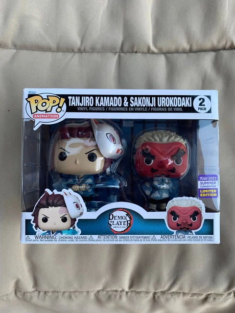 FUNKO POP! DEMON Slayer! Duo Pack Tanjiro Kamado & Sakonji Convention ...