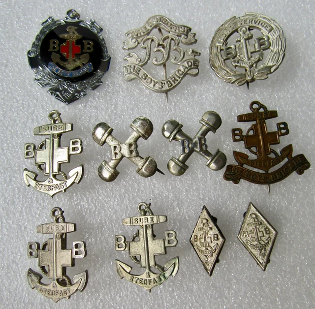 BOYS BRIGADE BADGES VINTAGE - Long Service, Medal, Brass Cap Badge ...