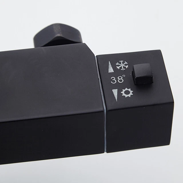 POIGN E THERMOSTATIQUE NOIRE moderne pour contr?le pr cis de la temp rature EUR 11,09 - PicClick FR